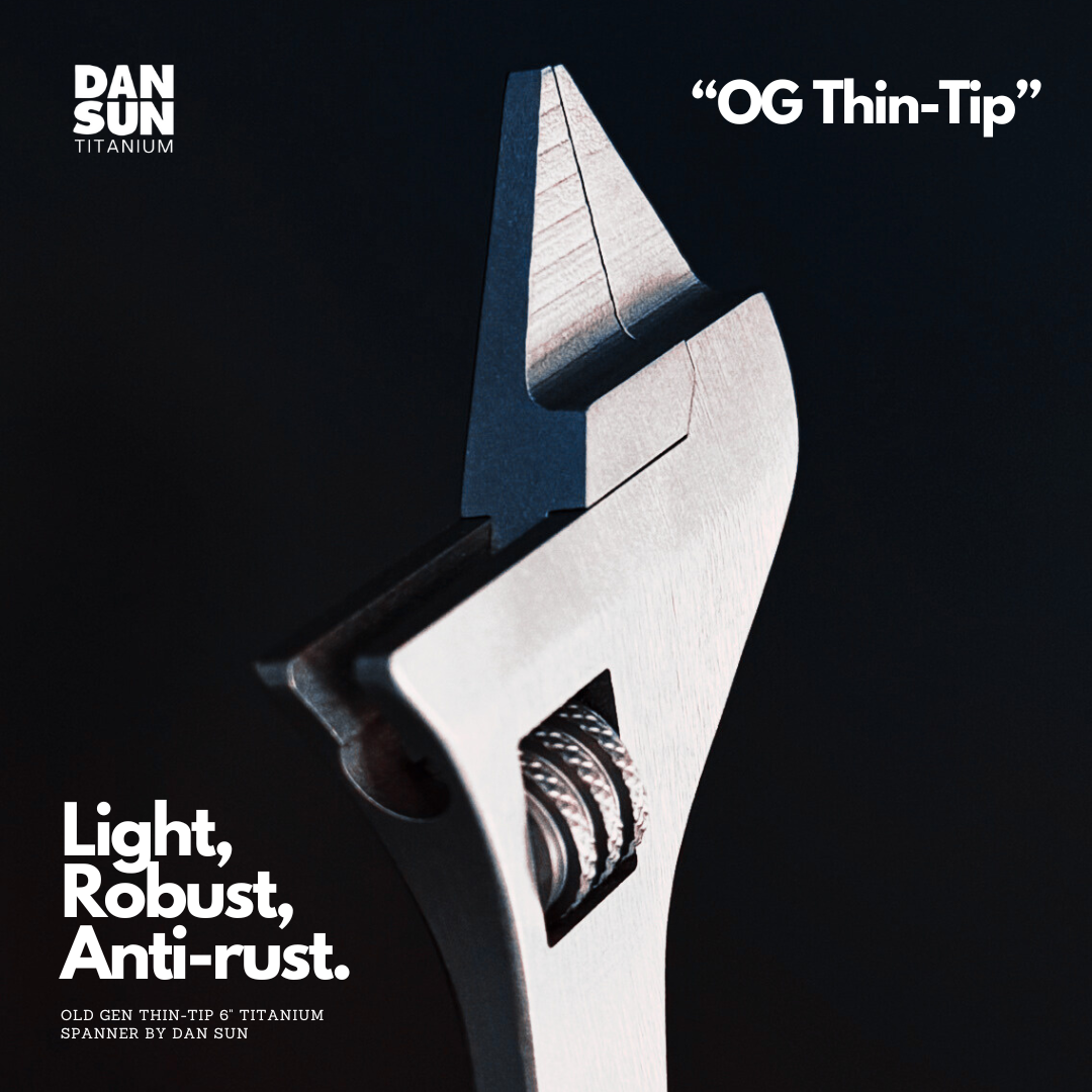 Dan Sun 6" Titanium Spanner Old Gen Thin Tip – My Dive Gear